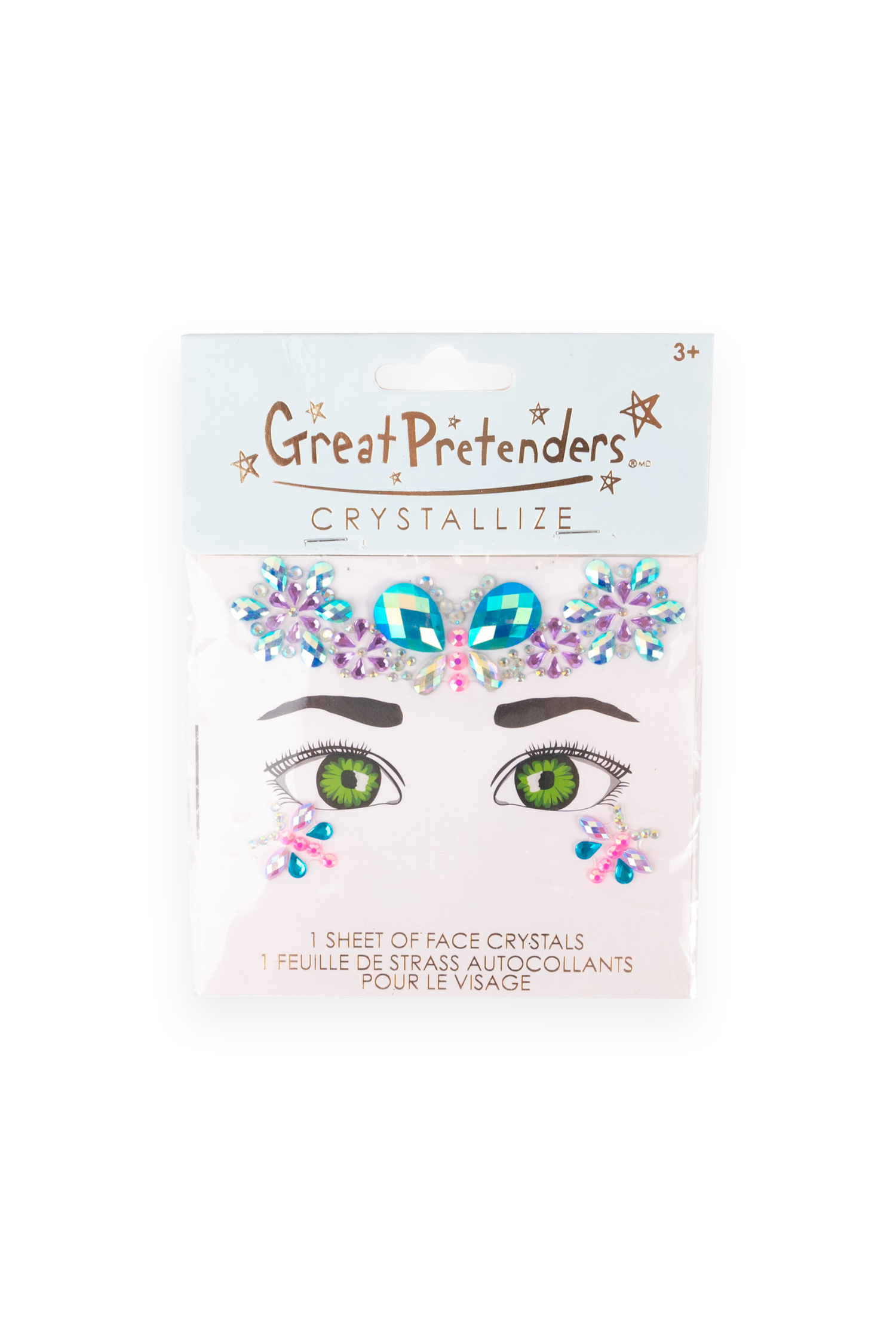 Face Crystals Sheet - Butterfly Garden
